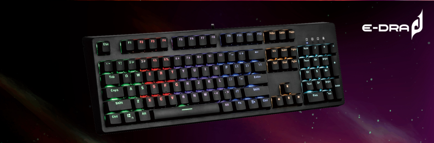 Bàn phím cơ Edra EK3104 Huano red switch