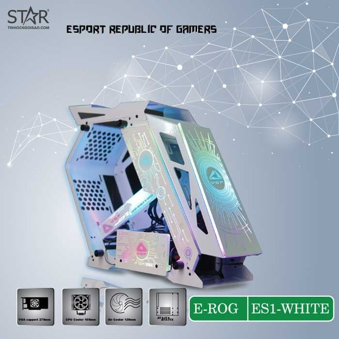 Case VSP E-ROG ES1 Gaming Có Sẵn LED panel RGB