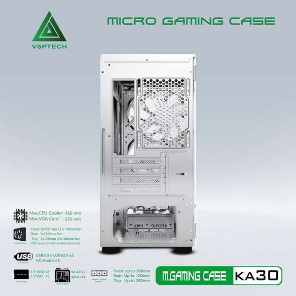 CASE VSPTECH GAMING KA30 (BLACK)